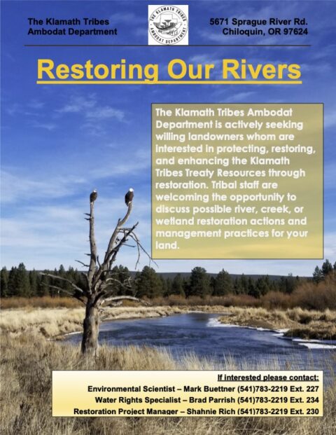 Restoring Our Rivers | Klamath Tribes